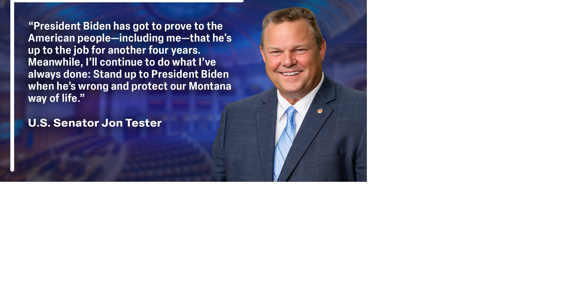 Sen. Jon Tester joins calls for President Biden to address fitness ...