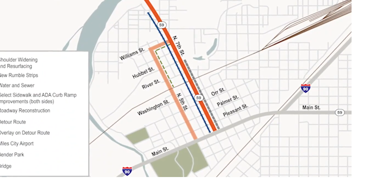 Montana Department of Transportation begins construction on Miles City ...