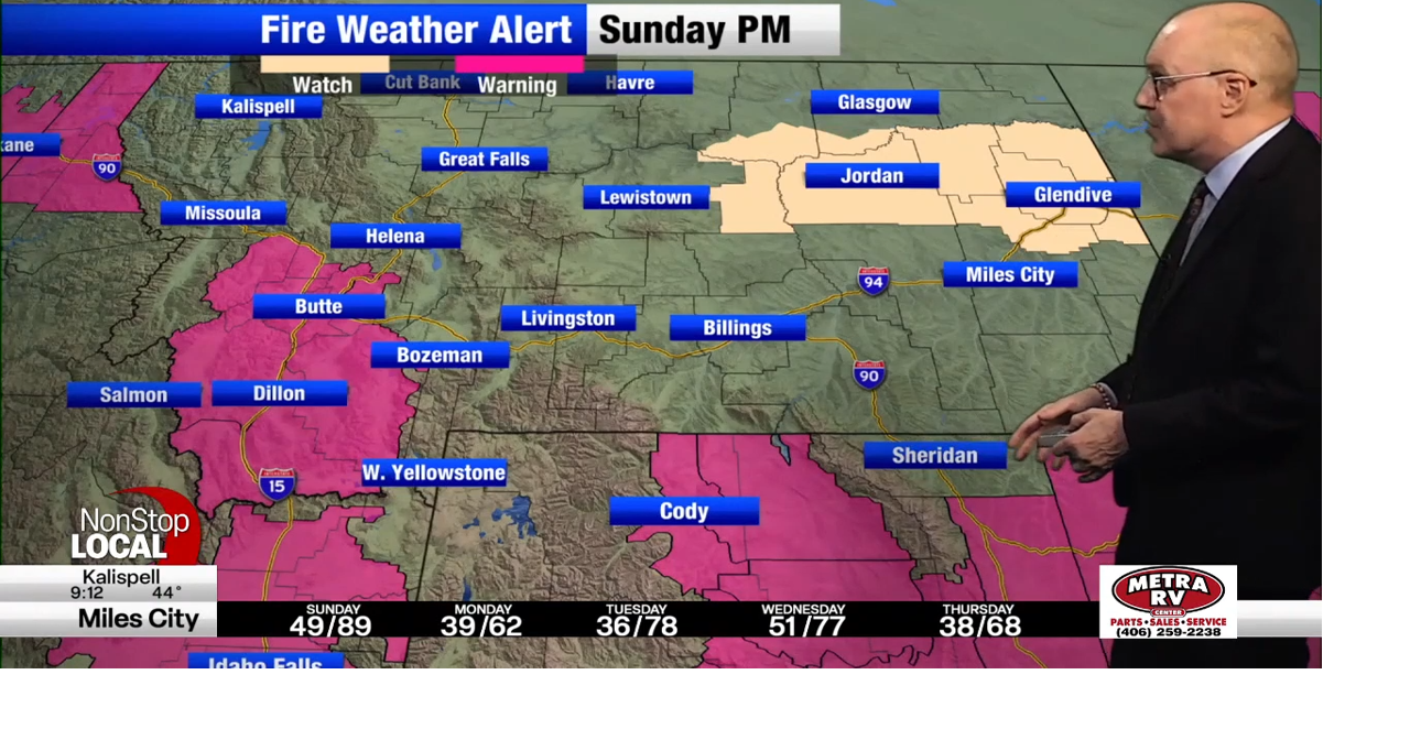 Hot day across Montana with strong winds in many areas | Montana ...