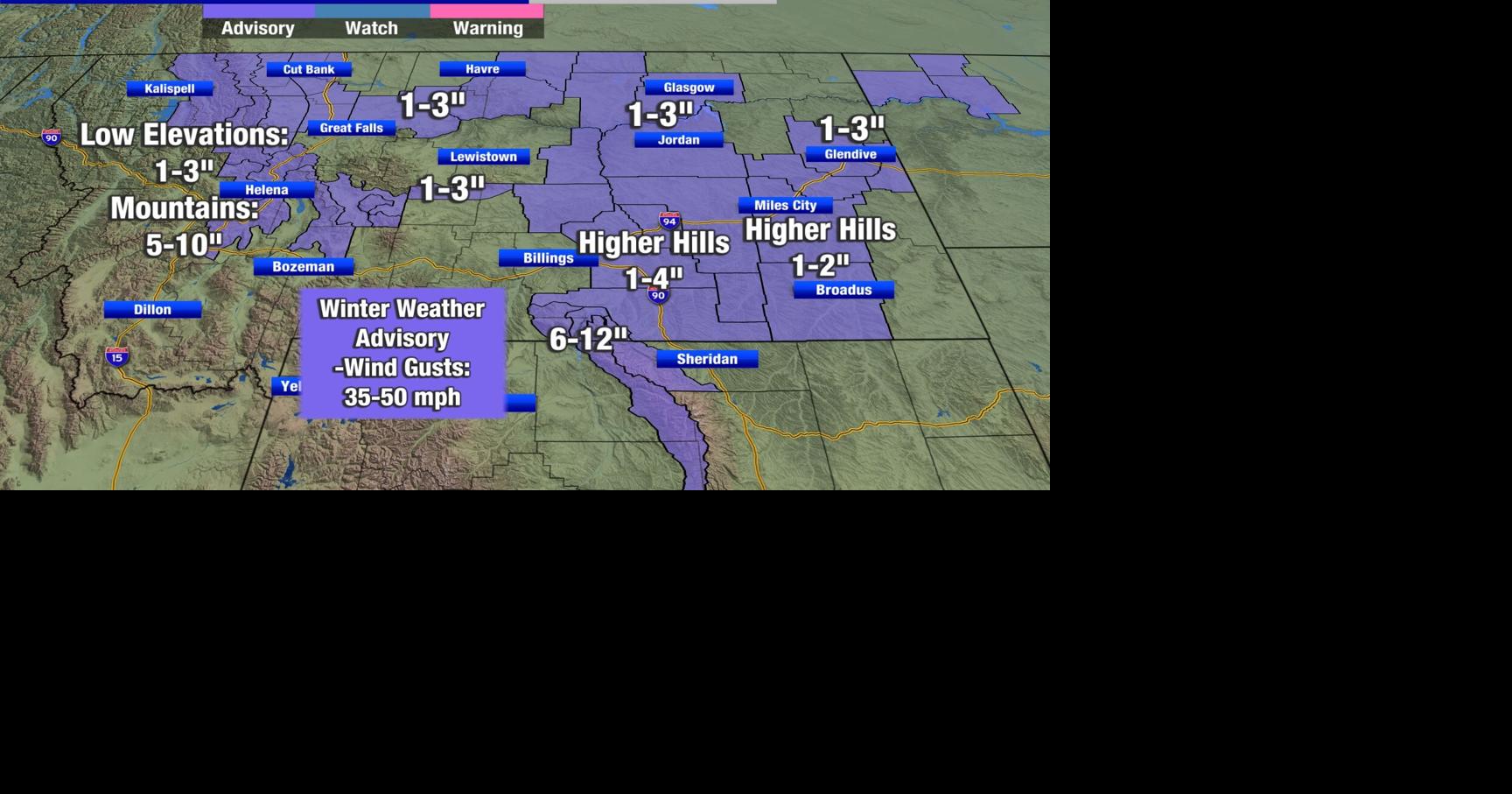 Additional Wet Snow Thru Thursday | Montana Weather | kulr8.com