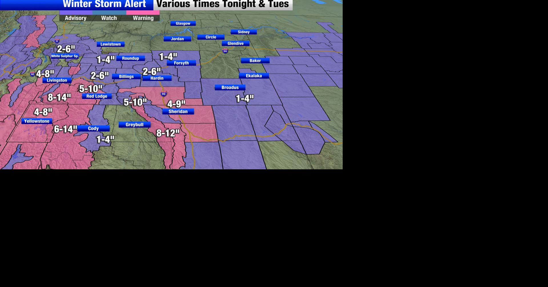 Cold front brings abrupt change to colder temperatures and snow through ...