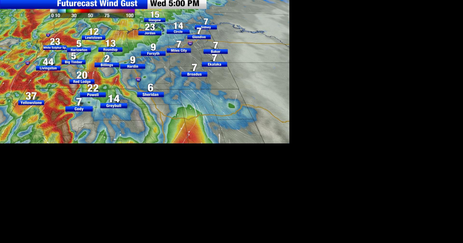 Strong crosswinds are expected to develop and impact the western ...
