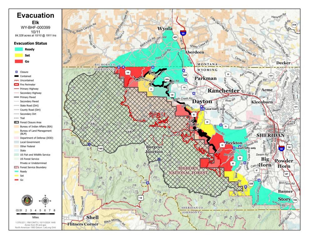 Snowfall helps contain Wyoming's Elk Fire to 97% | Fires | kulr8.com