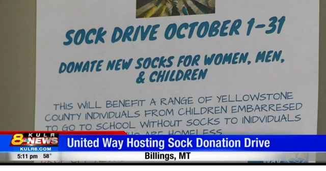 United Way of Yellowstone County Hosts Sock Donation Drive for Homeless ...