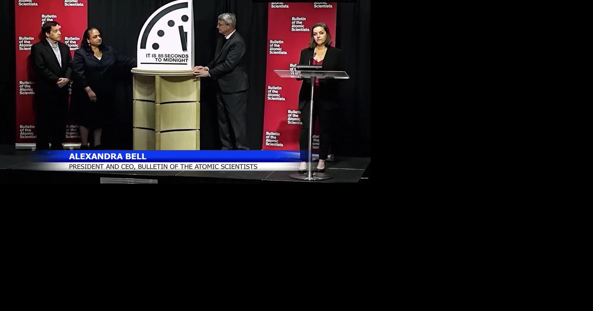 'Doomsday Clock' moves closer to midnight over threats from nuclear ...