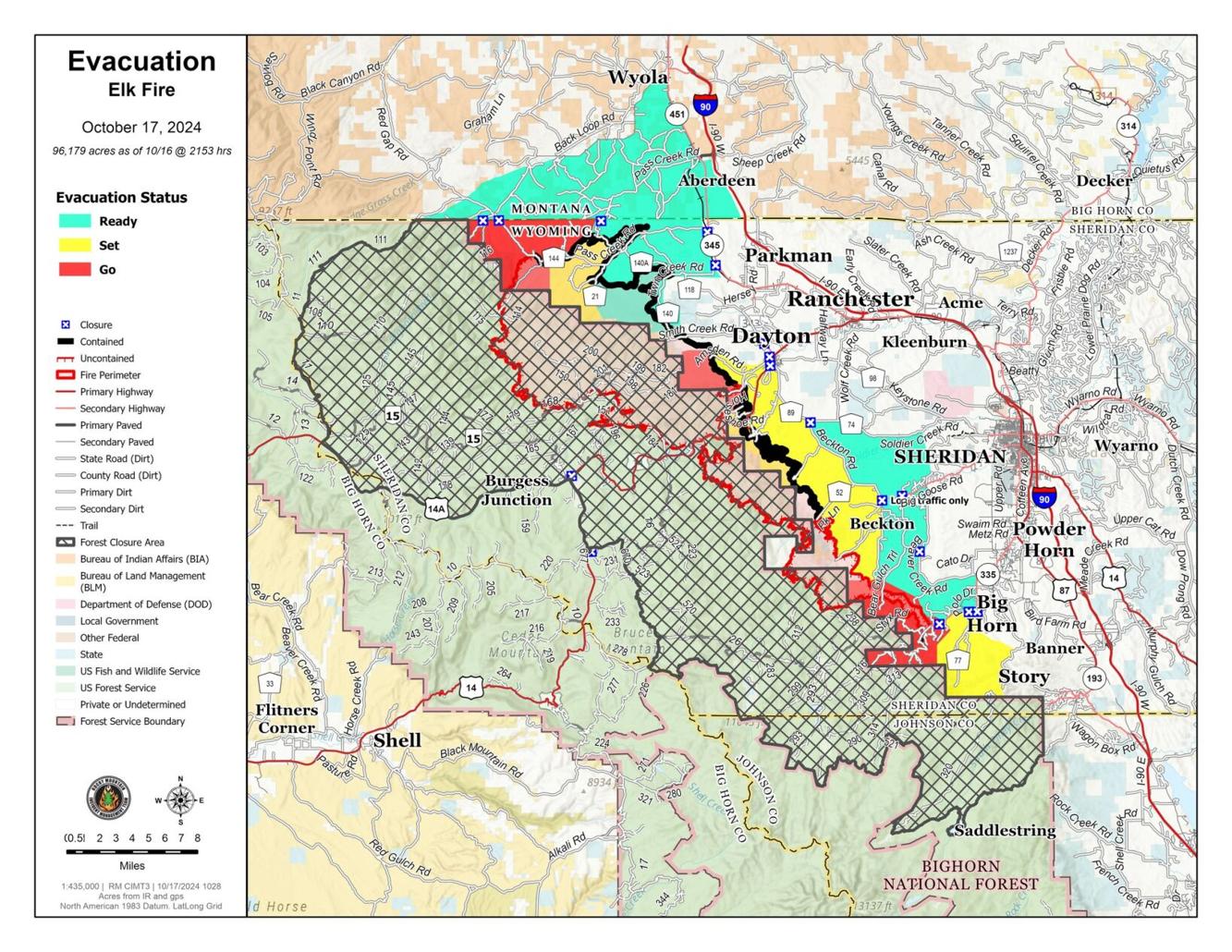 Snowfall helps contain Wyoming's Elk Fire to 97% | Fires | kulr8.com