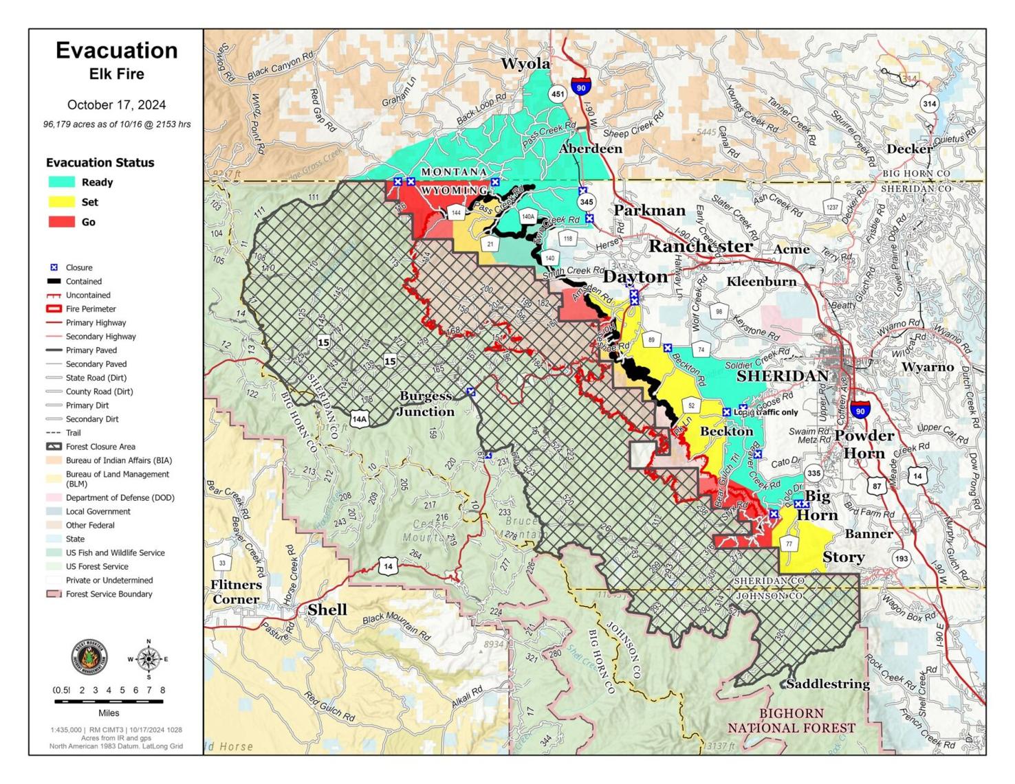Snowfall helps contain Wyoming's Elk Fire to 97% | Fires | kulr8.com