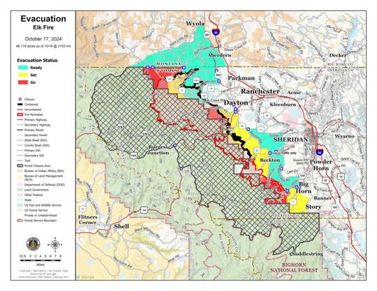 Snowfall helps contain Wyoming's Elk Fire to 97% | Fires | kulr8.com