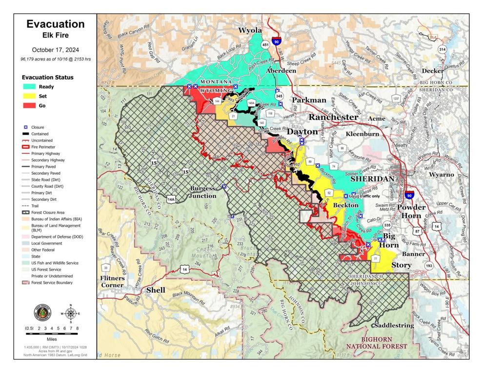 Snowfall helps contain Wyoming's Elk Fire to 97% | Fires | kulr8.com