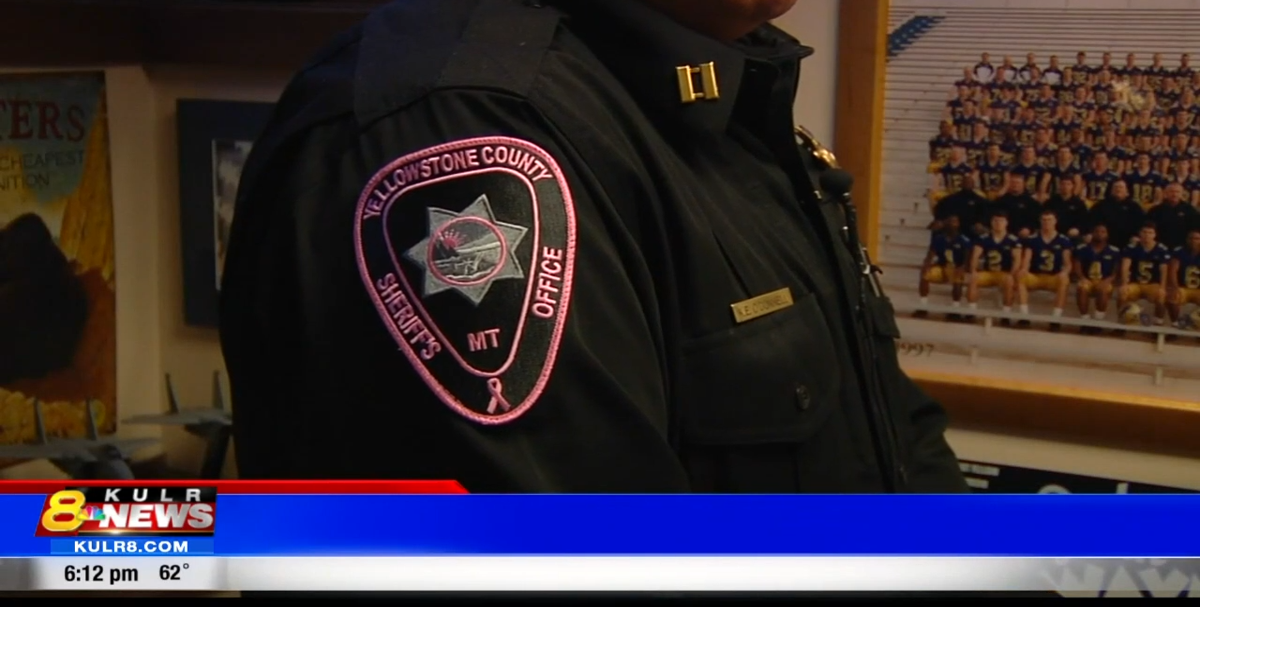 Yellowstone County Sheriff's Office wearing pink patches for cancer ...
