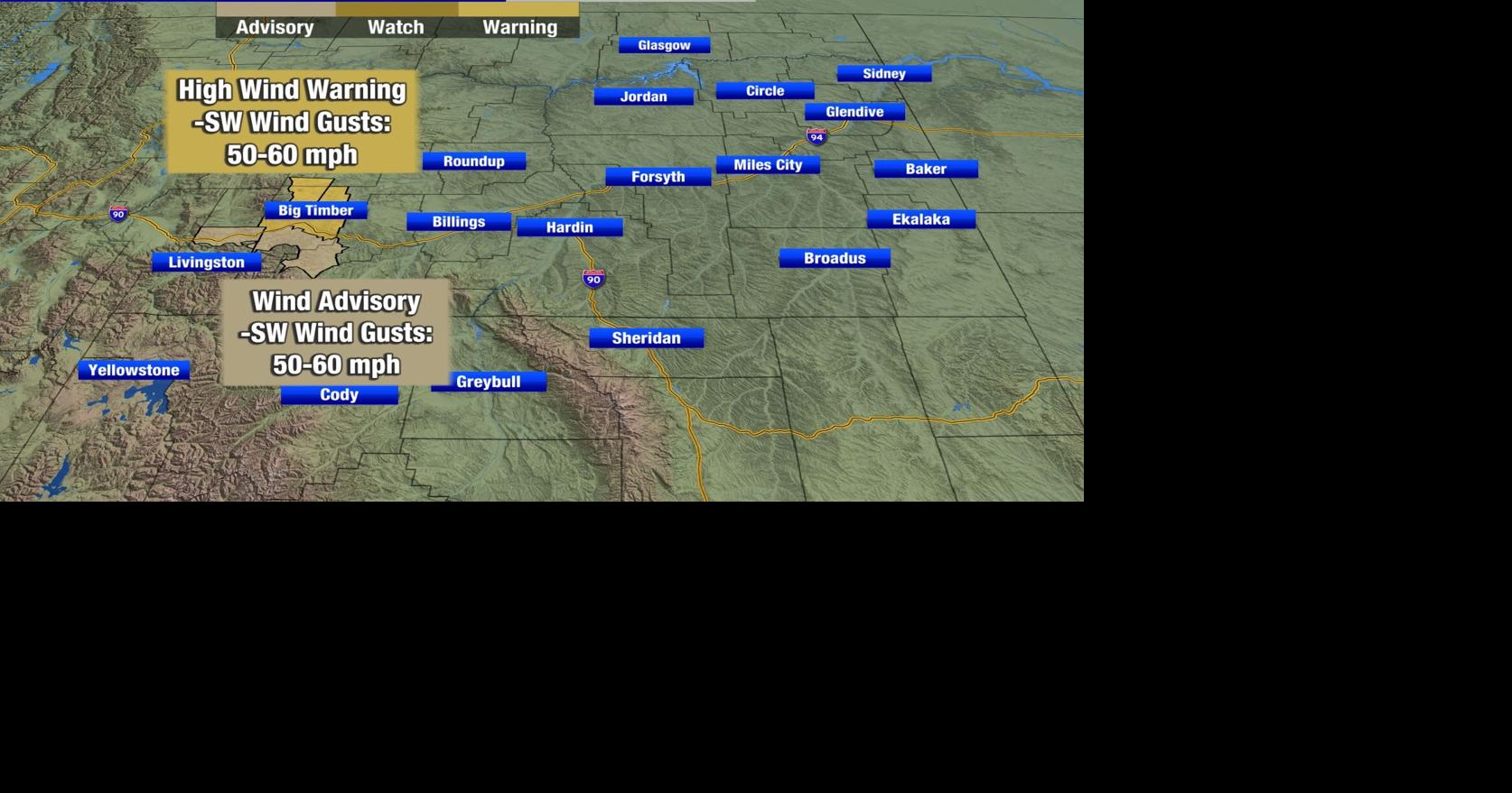 Strong Crosswinds Along Foothills | Montana Weather | kulr8.com