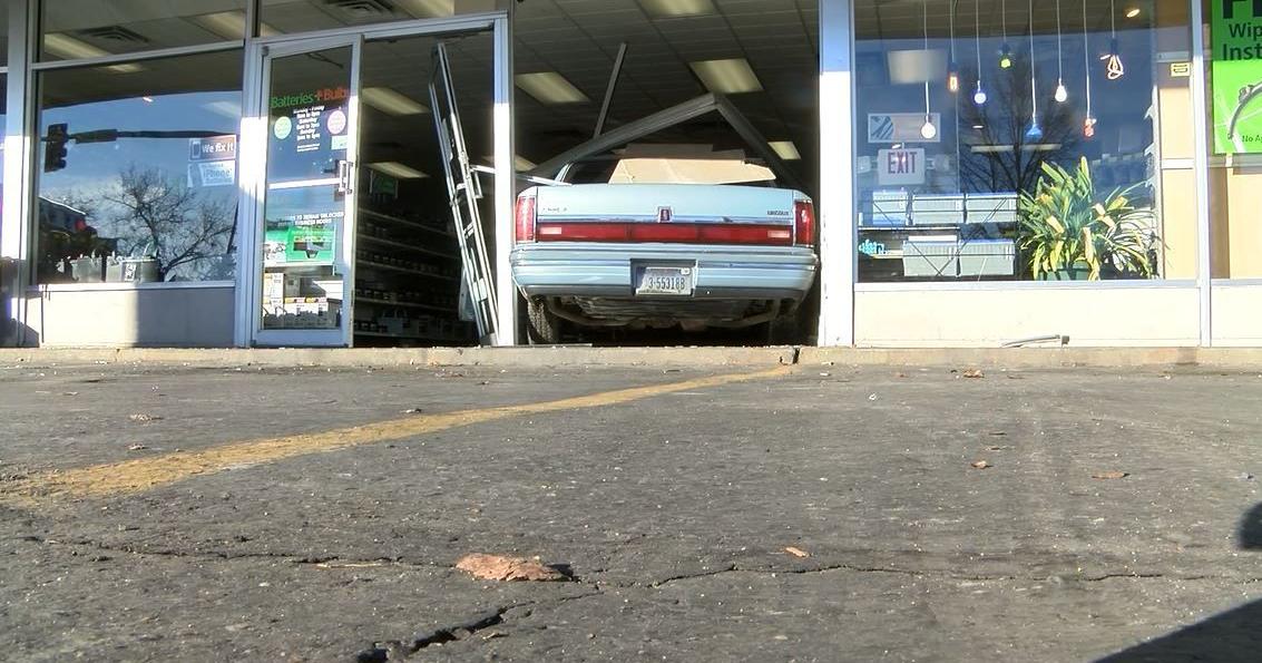 No one is injured after car drives through storefront | Billings News ...
