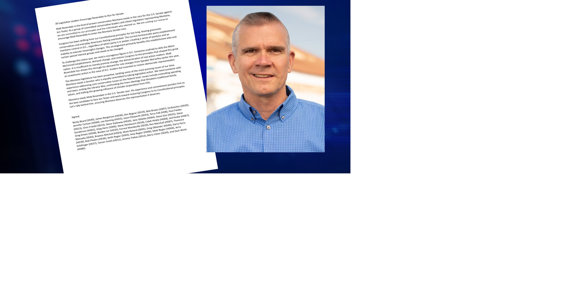 State leaders announce support for Matt Rosendale in potential run for ...