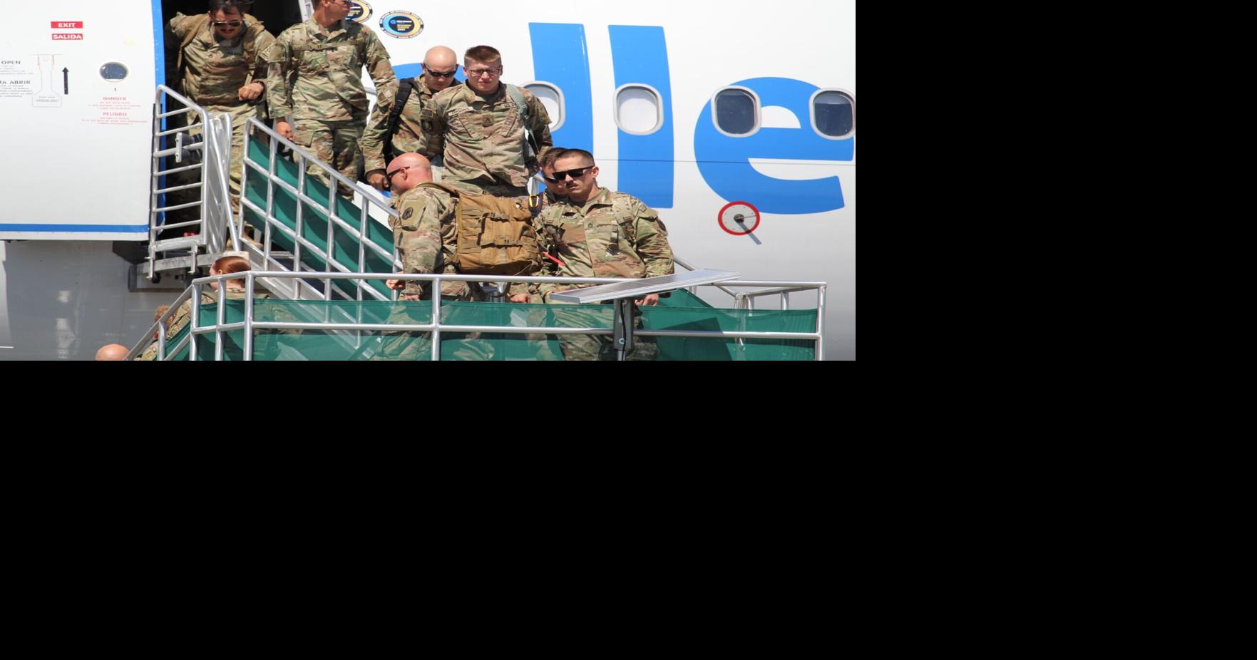 Deployed National Guard troops arrive at Billings Logan International ...