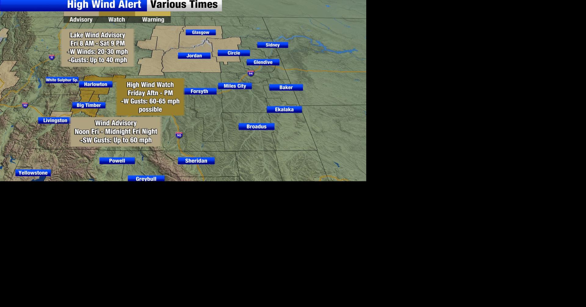 A cold front Friday will usher in strong gusty winds and more unsettled ...