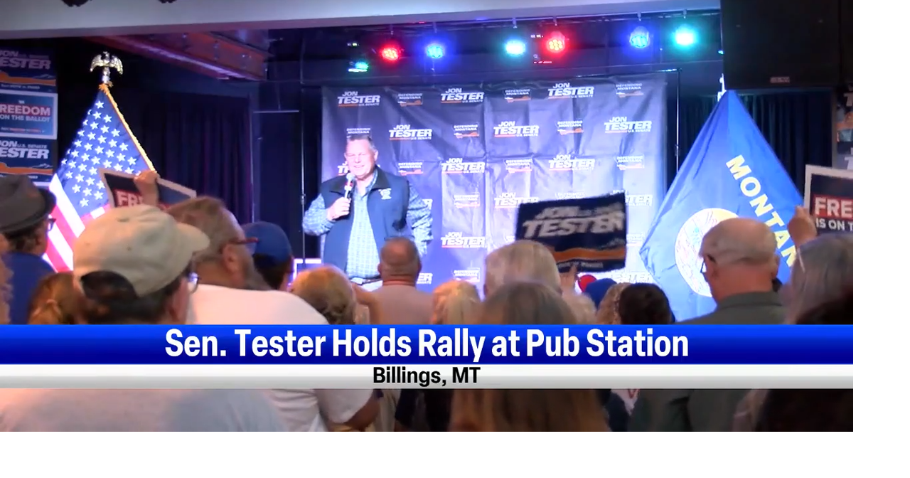 Senator Jon Tester holds rally in Billings, discusses future vision for ...