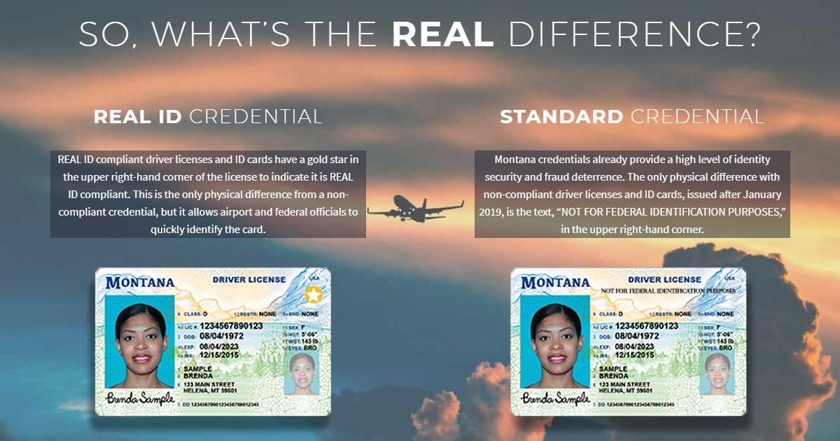 Montana ‘REAL ID’ Deadline pushed to October 1st 2021 | Billings News ...