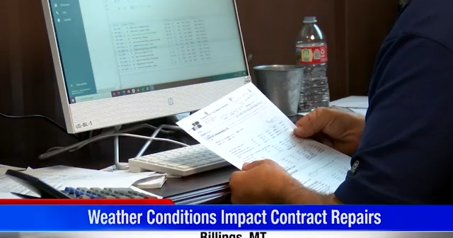 Weather conditions impact contract repairs | Billings News | kulr8.com