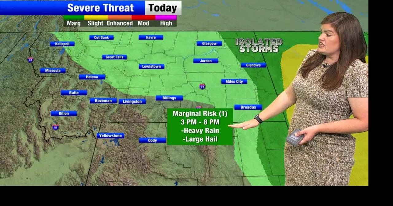 Thunderstorms continue today across north central and eastern Montana ...