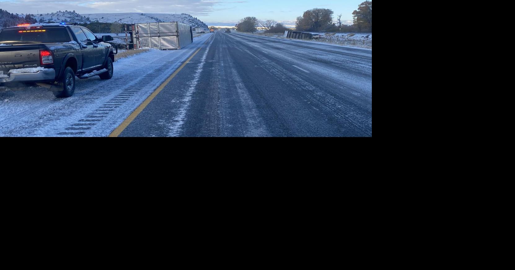 Snowy, icy road conditions causing multiple incidents along I-90 ...