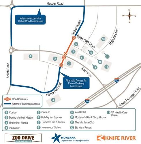 Zoo Drive intersection in Billings to close for signal work | Billings ...