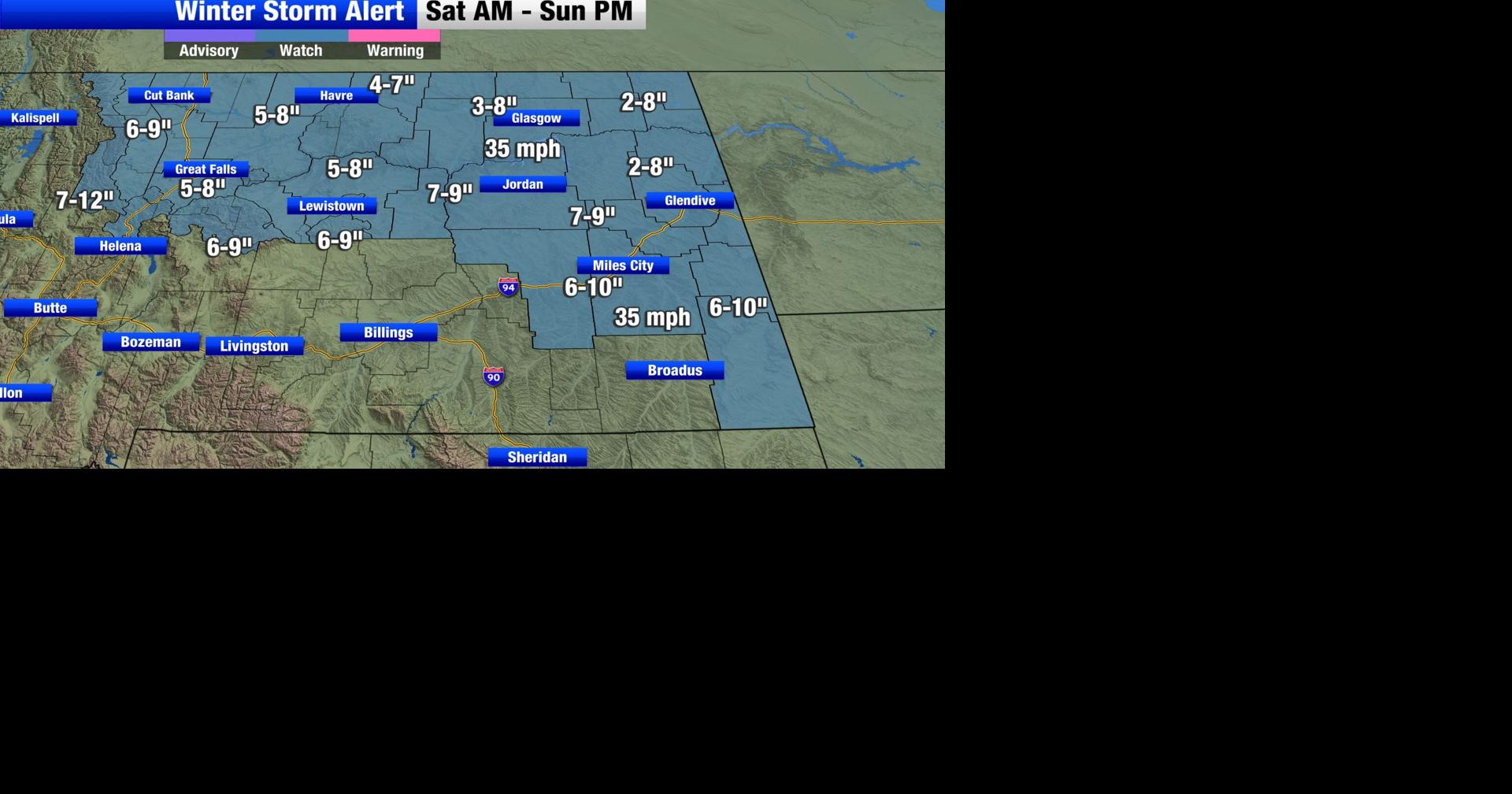 Colder temperatures across the region with potential winter storm ...