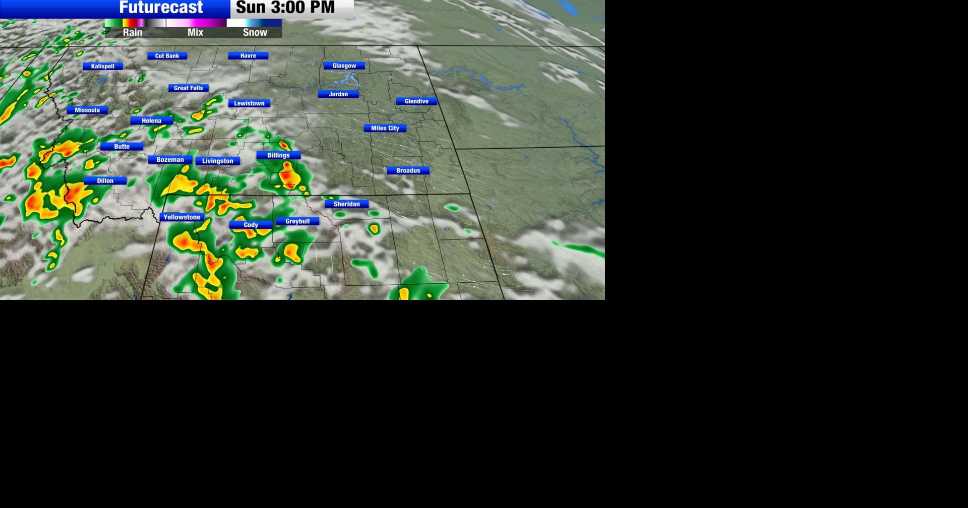 Weekend starts with sunshine and ends with showers & thunderstorms ...