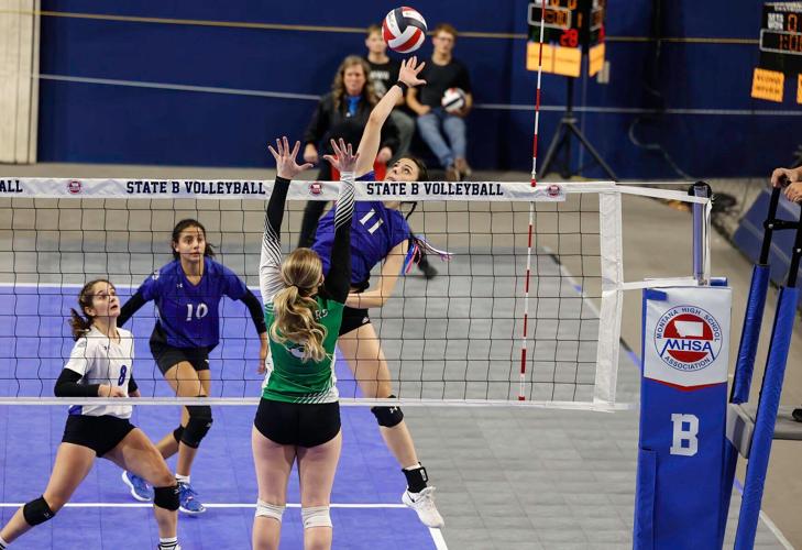 Montana Class B state volleyball tournament opening day | High School ...