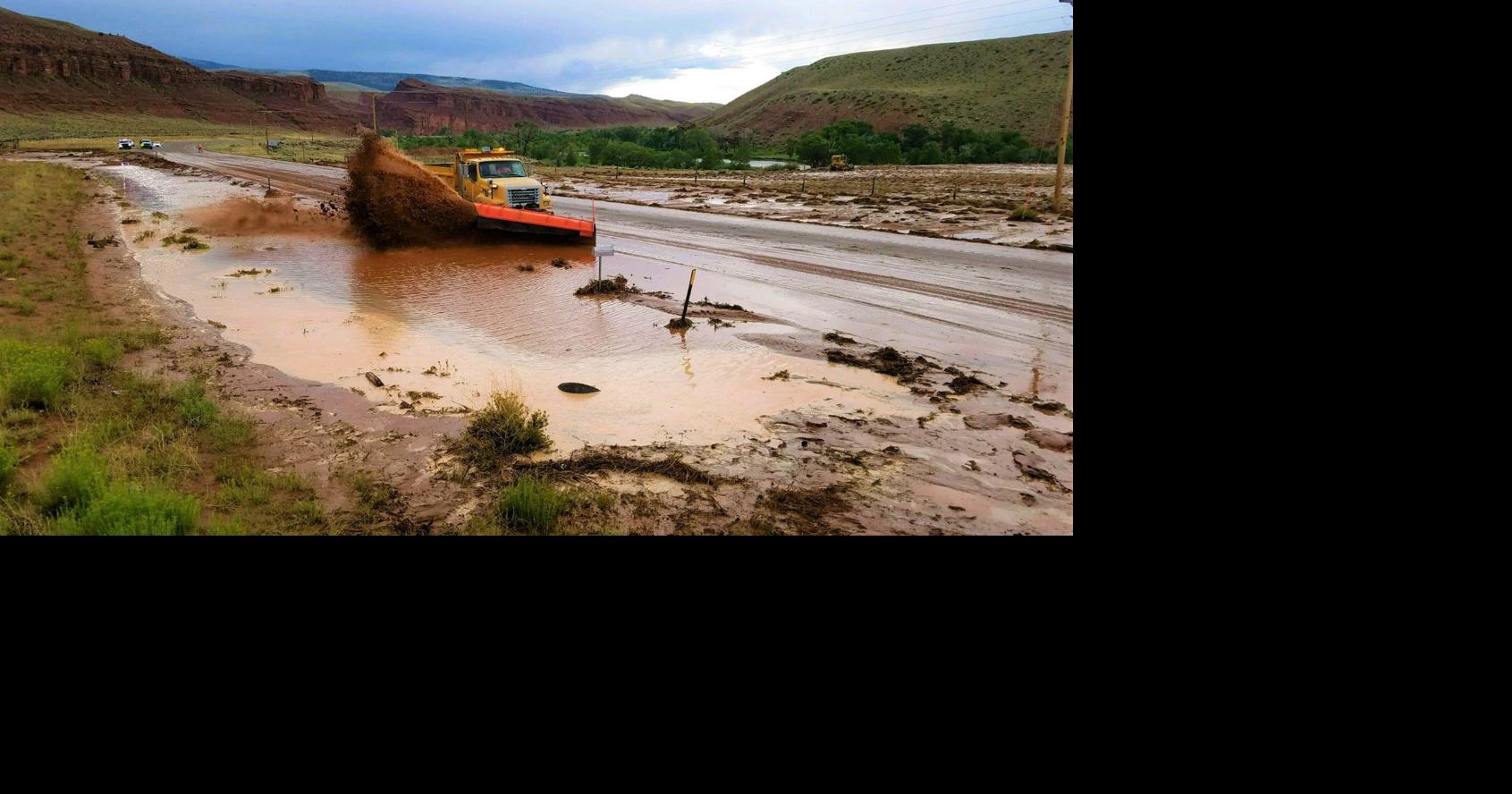 Dubois-area rain events flood U.S. 26/287 with water, mud twice this ...