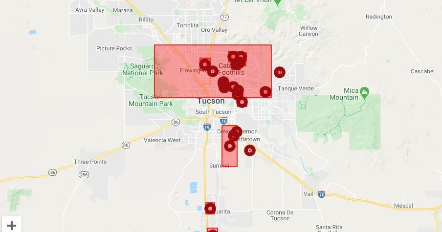 TEP reports power outages following Severe Thunderstorm Warning | News ...