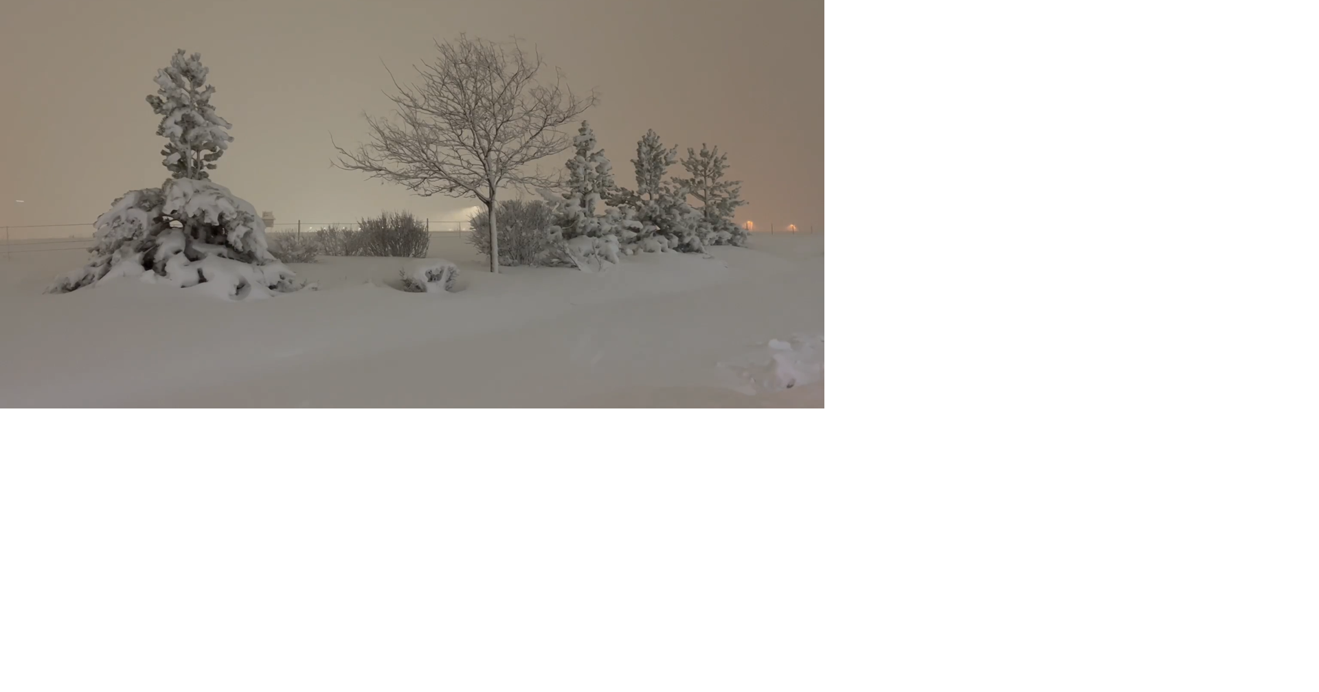 Winter Storm brings snow to Lone Tree, Colorado | Video | kvoa.com