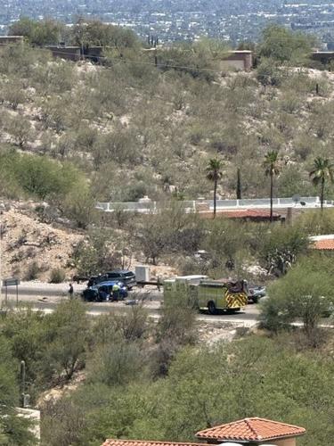 Two-vehicle crash in Catalina Foothills leads to road closure | News 4 ...