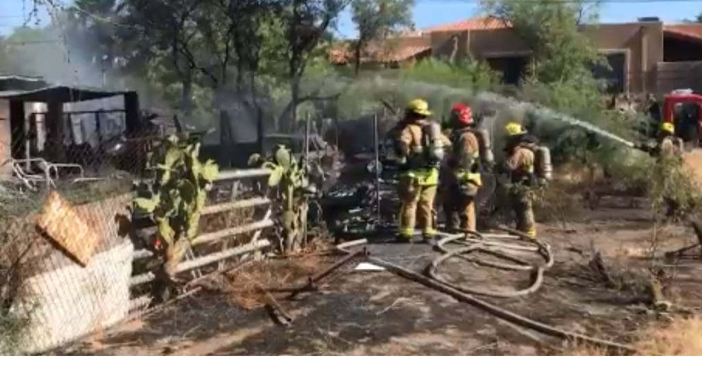 Crews control house fire in South Tucson | Local | kvoa.com