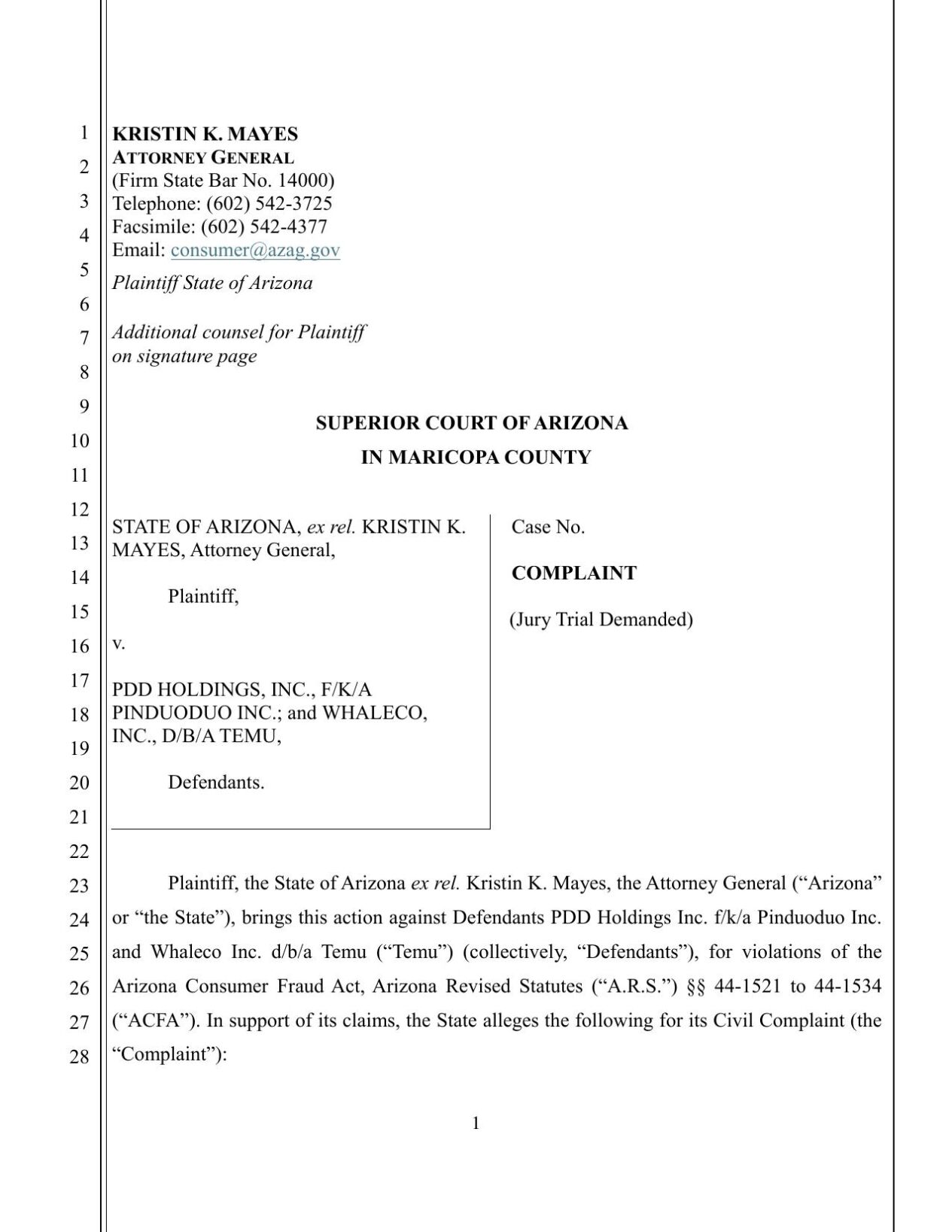 Arizona AG sues Temu for data theft, misleading Arizona shoppers | Top ...