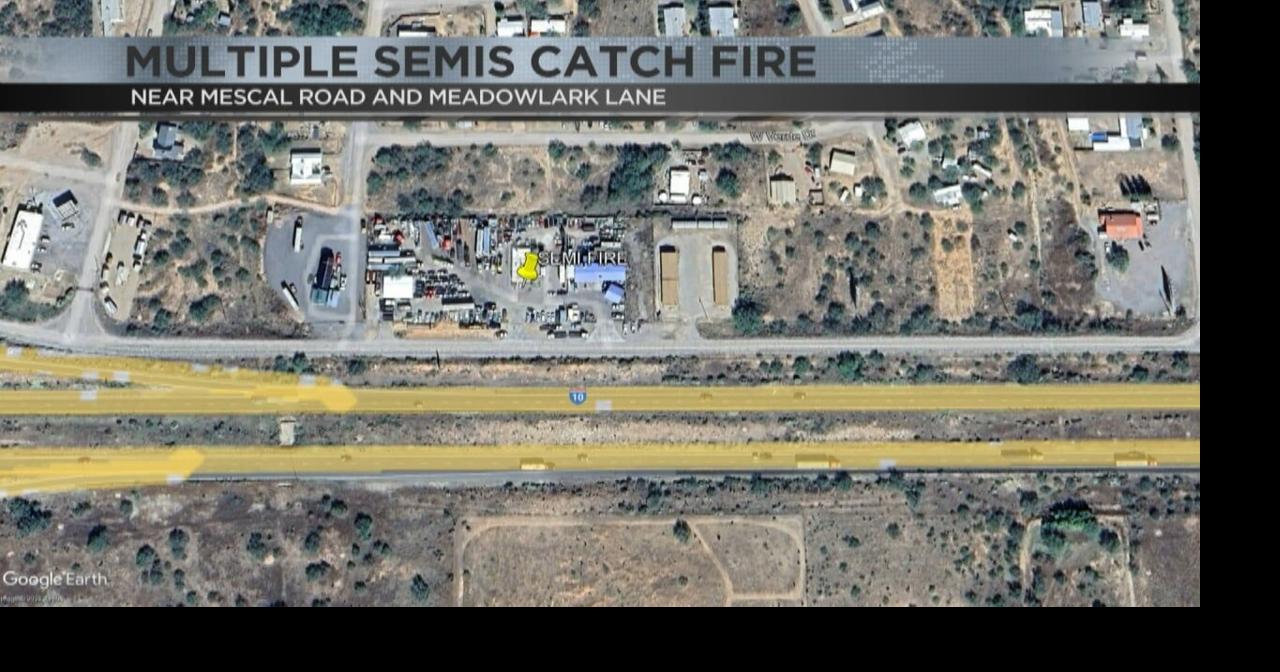 Multiple semis catch fire in Benson | Video | kvoa.com