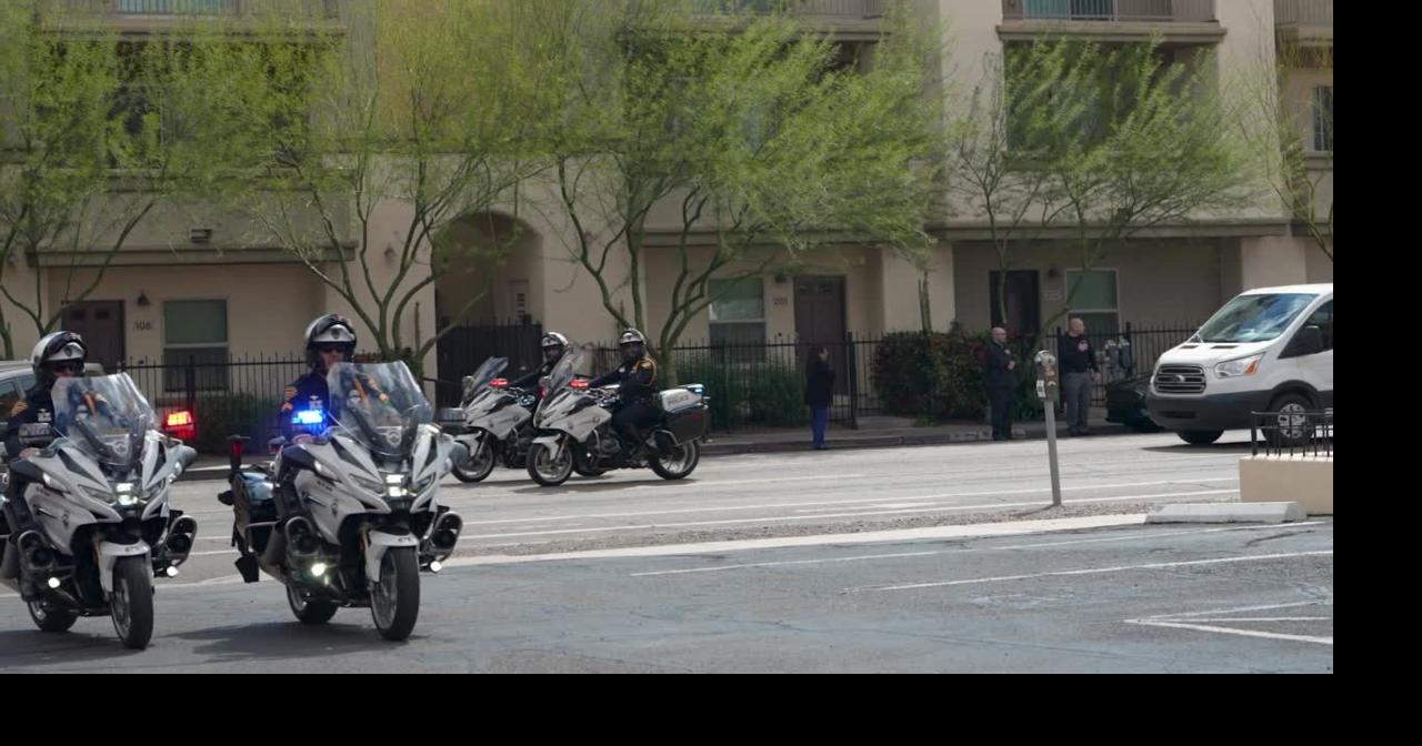 Procession for Officer Adam Buckner | Video | kvoa.com