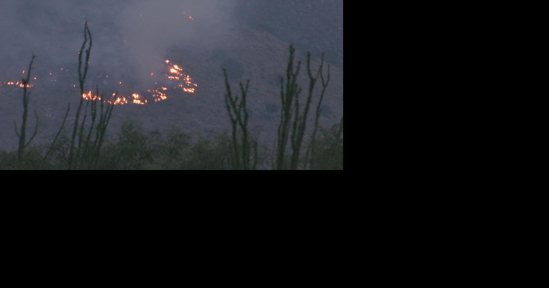 Lone Star Fire charring on the Whetstone Mountains causing concern for ...