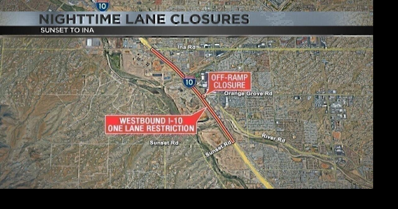 Community members advised of nighttime lane closures for several days ...