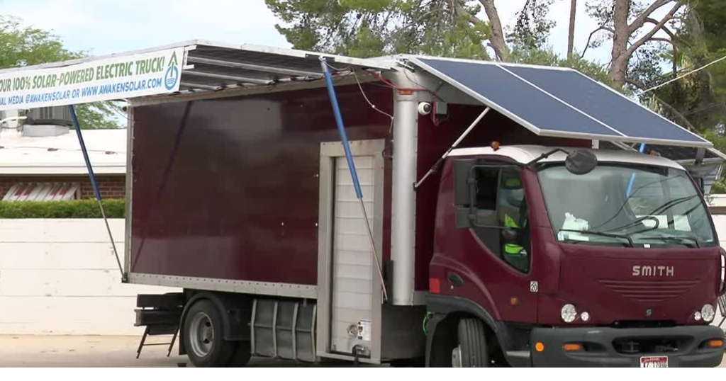Traveling on solar Power: Man builds solar-powered truck | Local | kvoa.com