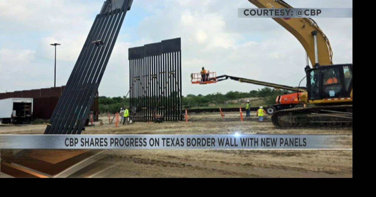 Border Patrol adds new panels to border wall for security | Video ...