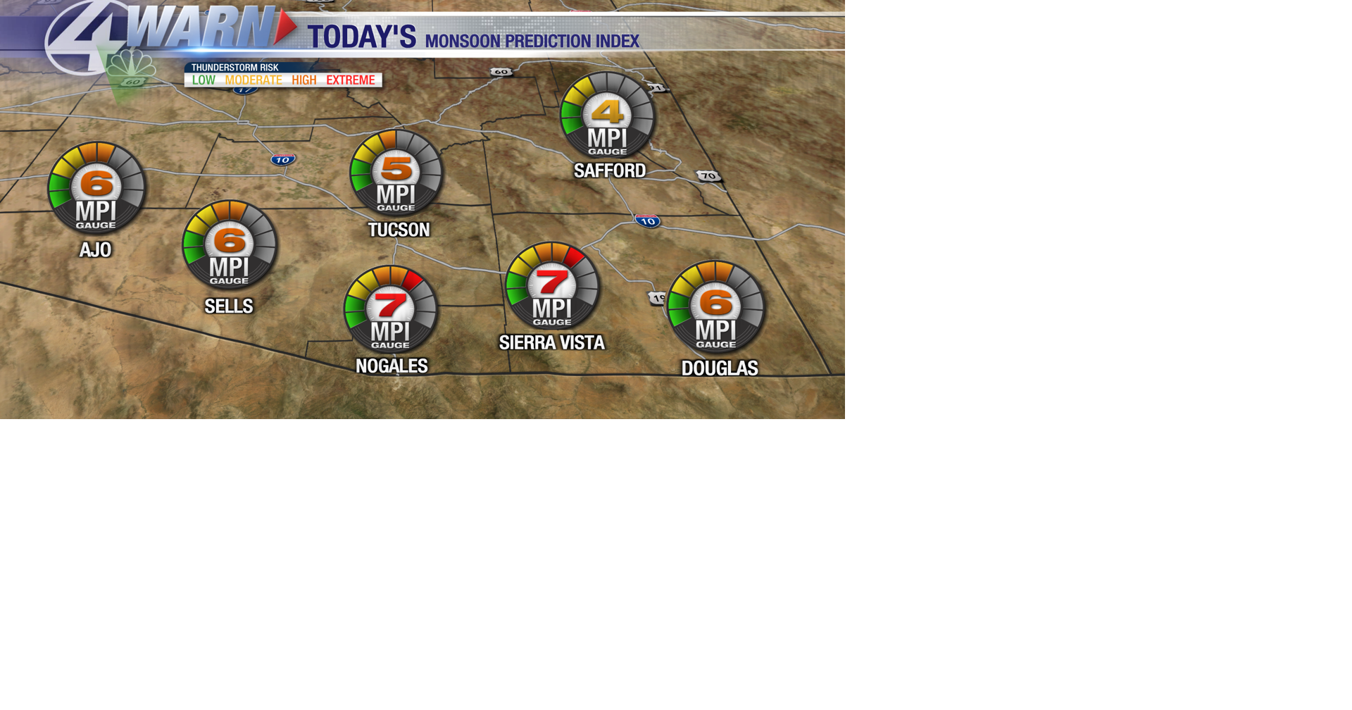 Scattered storms today | News | kvoa.com