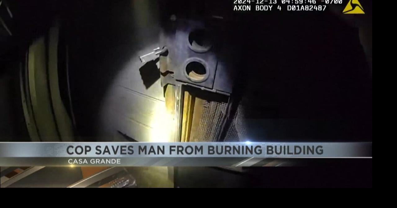 'I'd be dead': Man trapped inside house fire thanks police officer who ...