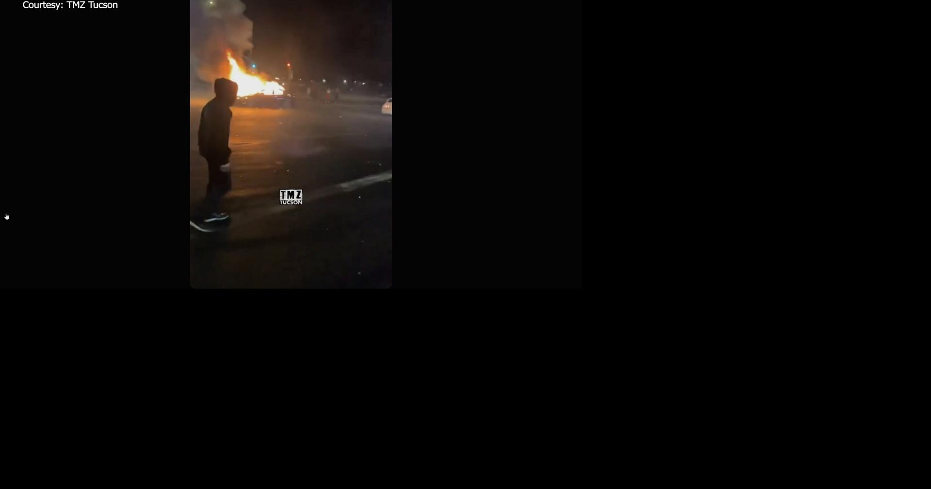 Two Tucson street takeovers lead to shooting, stolen car fire | News ...