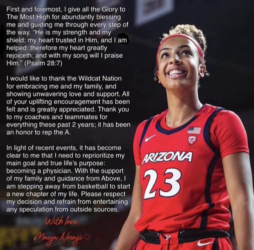 Maya Nnaji leaves Arizona Basketball to focus on academics | News | kvoa.com