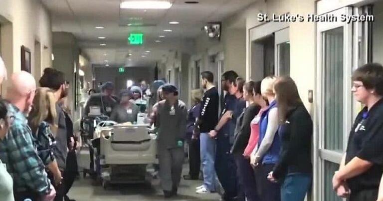 Hospital staff gives organ donor “Walk of respect” | National News ...