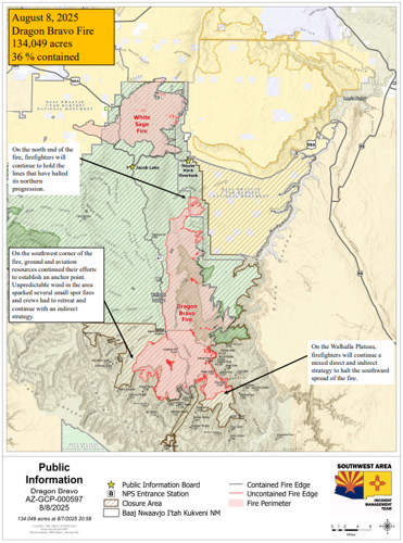 Dragon Bravo Fire containment grows to 36 percent | Arizona News | kvoa.com
