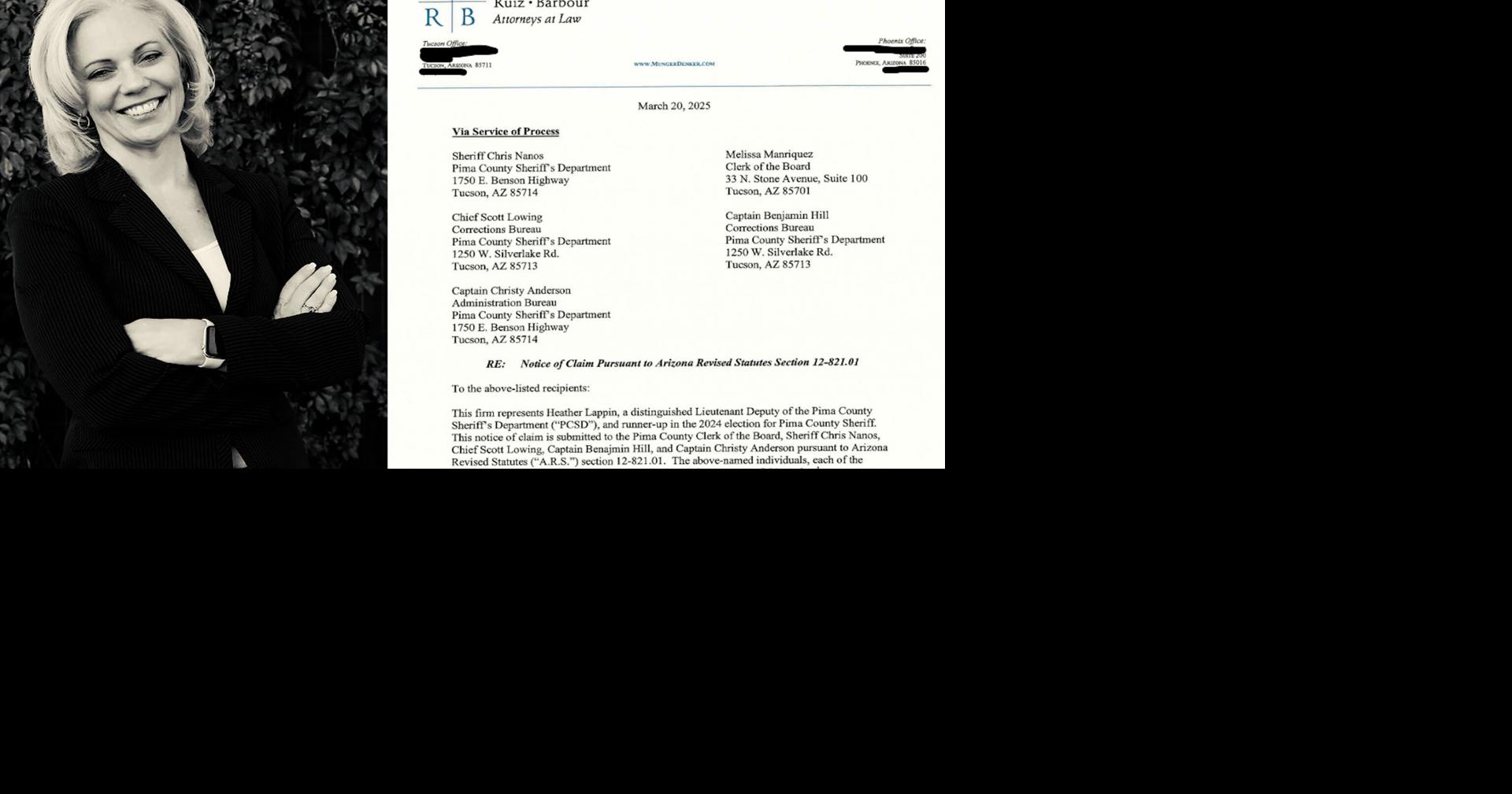 Former Pima County Sheriff candidate Heather Lappin threatens lawsuit ...