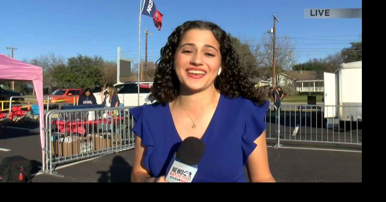 Jenna Fink is gearing up for the Alamo Bowl, just 4 hours until kick ...