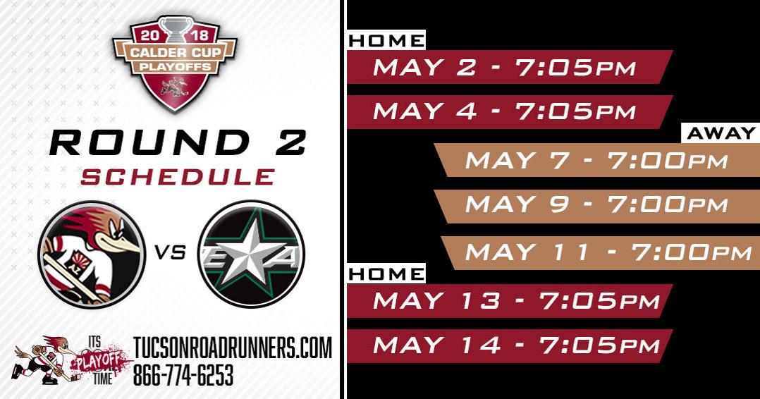 Roadrunners second round playoff schedule set | News | kvoa.com