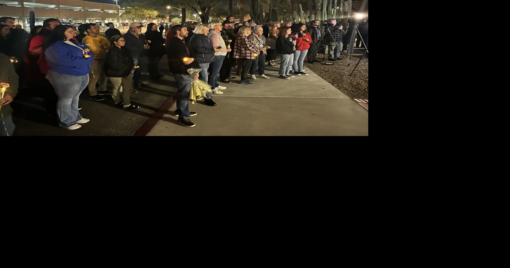 Many attend candlelight vigil for Tucson Goodwill shooting victim | Top ...